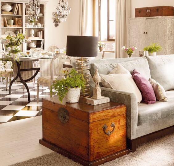 Guardar con estilo: baúles, maletas y cestos - Decor Tips